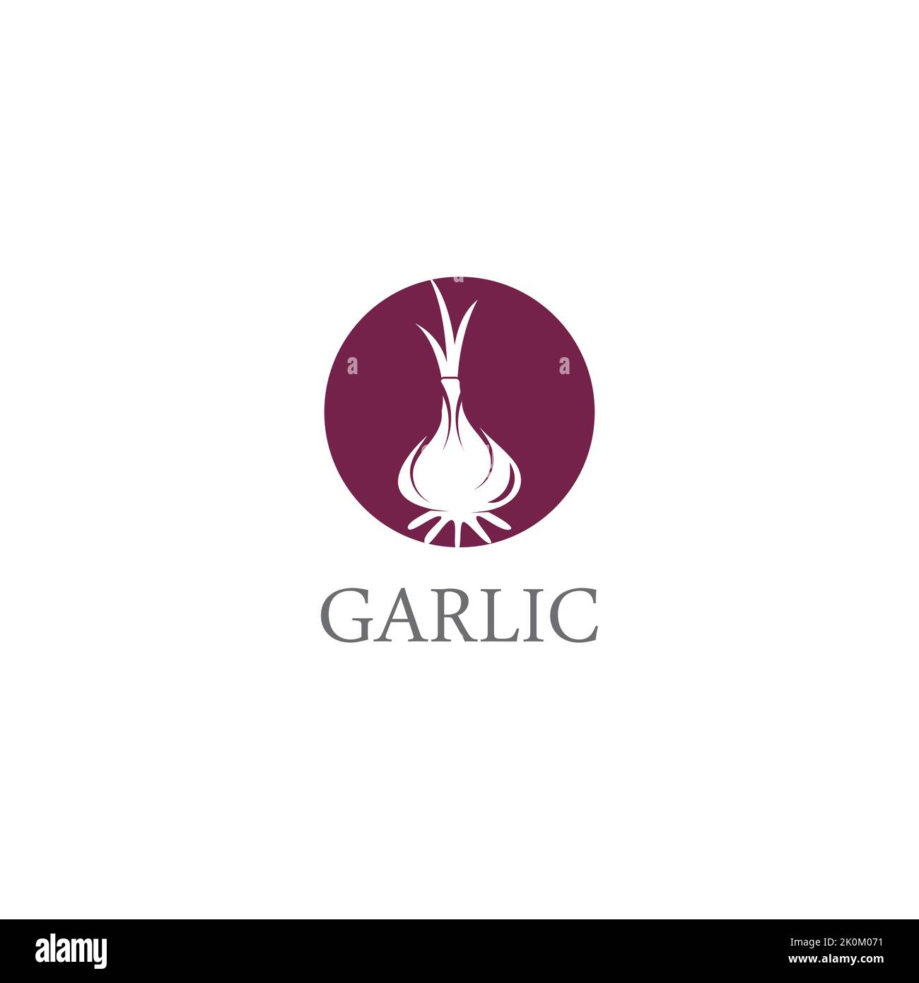 Garlic logo icon symbol design vector illustration Stock Vector Image ...