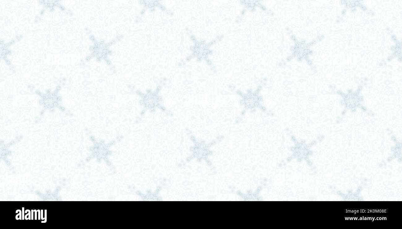 Soft ice blue snow flake border pattern background. Simple minimal ...