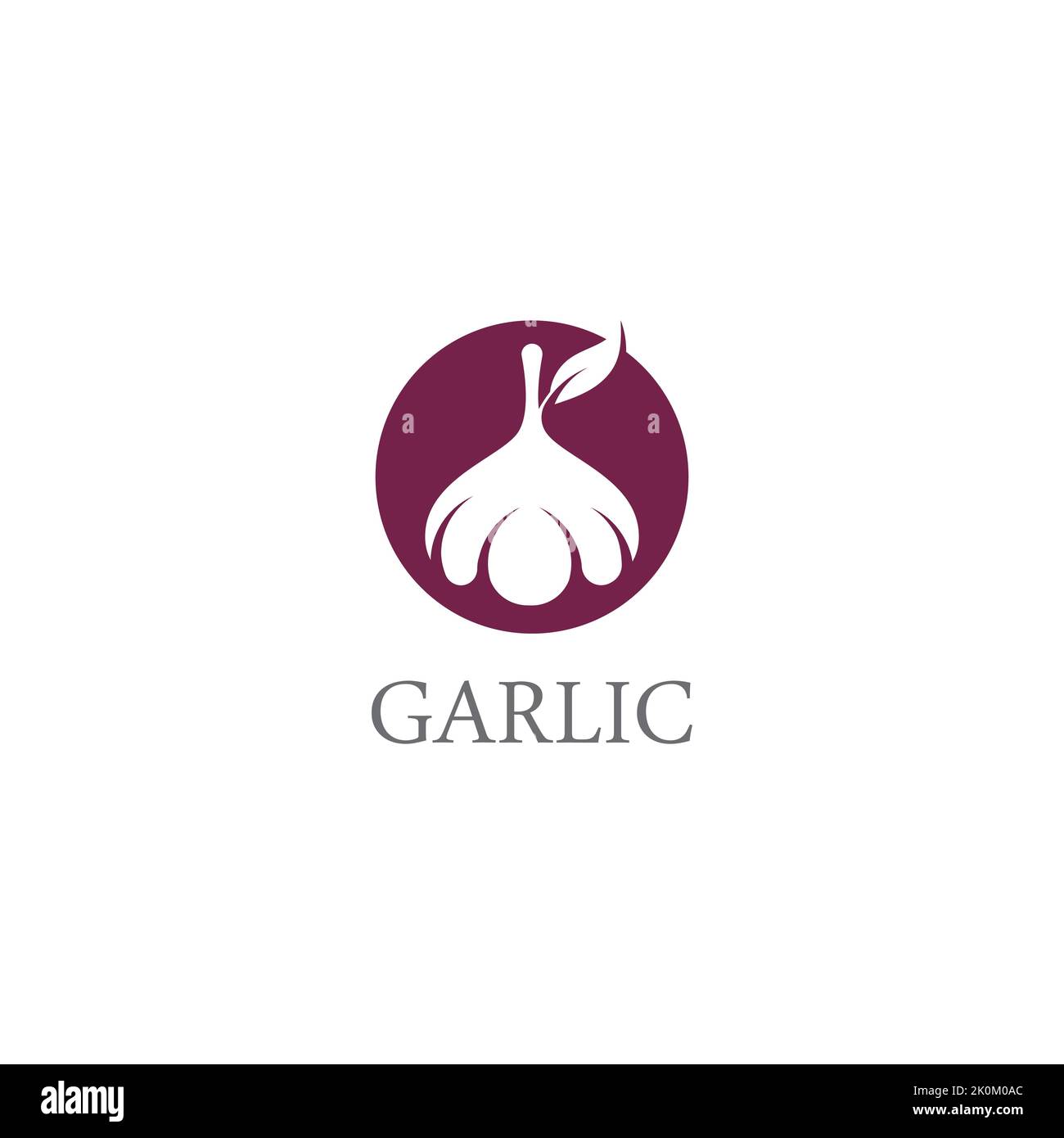 Garlic logo icon symbol design vector illustration Stock Vector Image ...