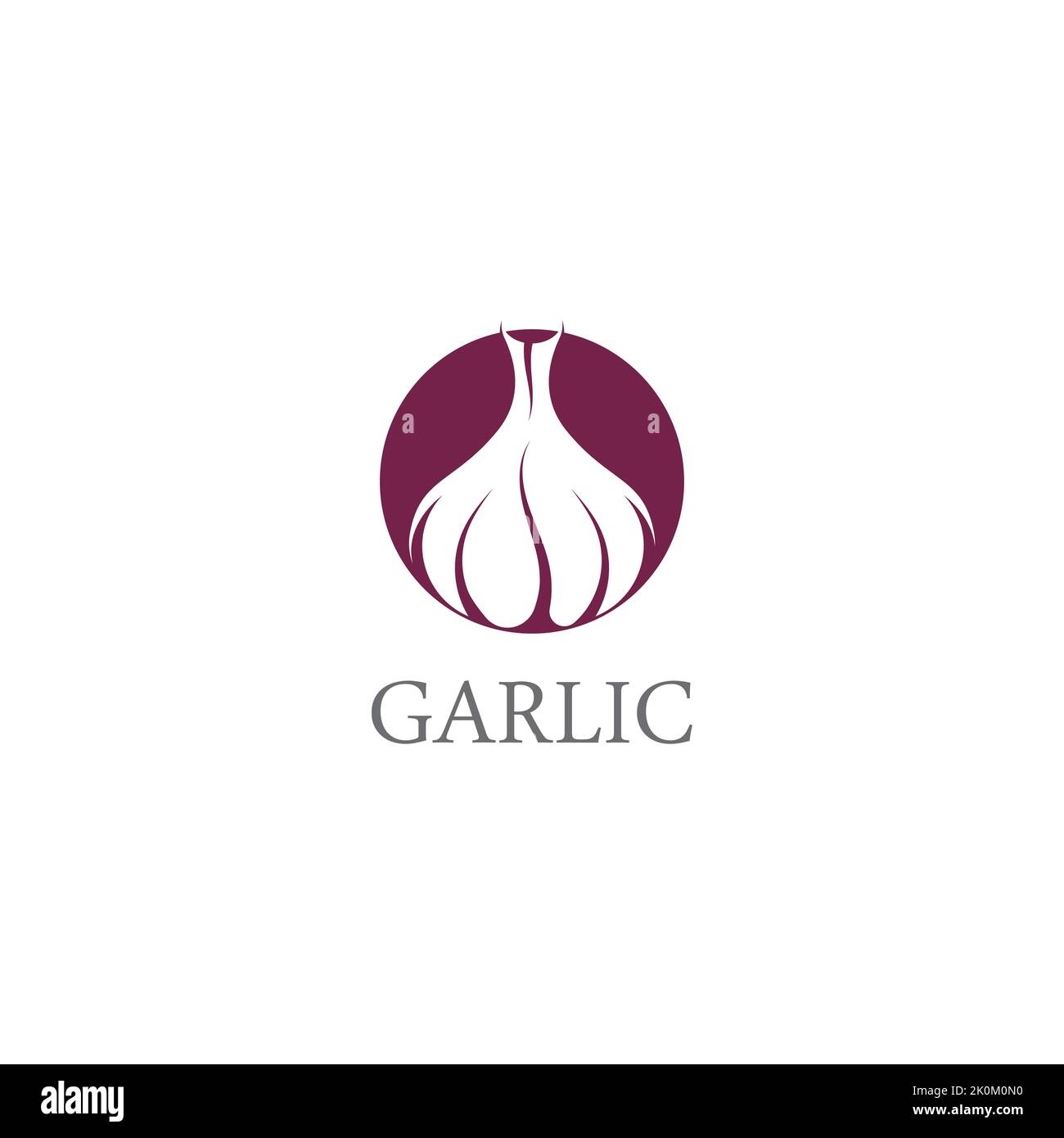Garlic logo icon symbol design vector illustration Stock Vector Image ...