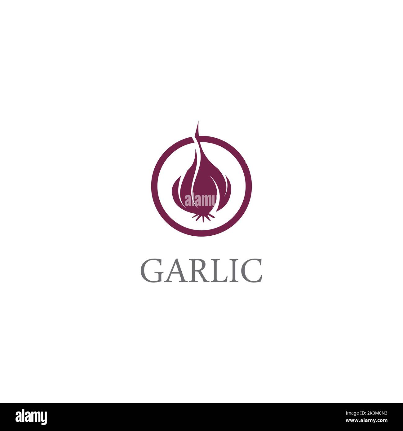 Garlic logo icon symbol design vector illustration Stock Vector Image ...