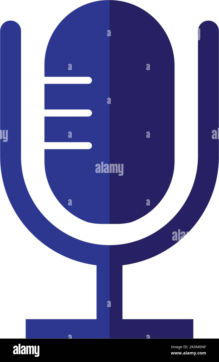Microphone icon logo vector template Stock Vector Image & Art - Alamy