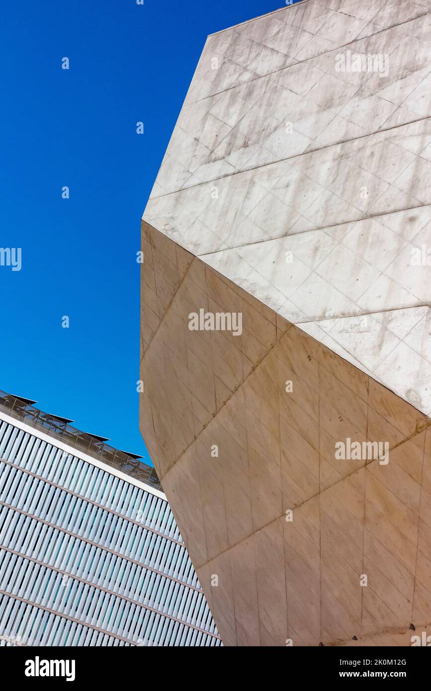 Exterior of Casa da Musica concert hall in Boavista Porto Portugal ...