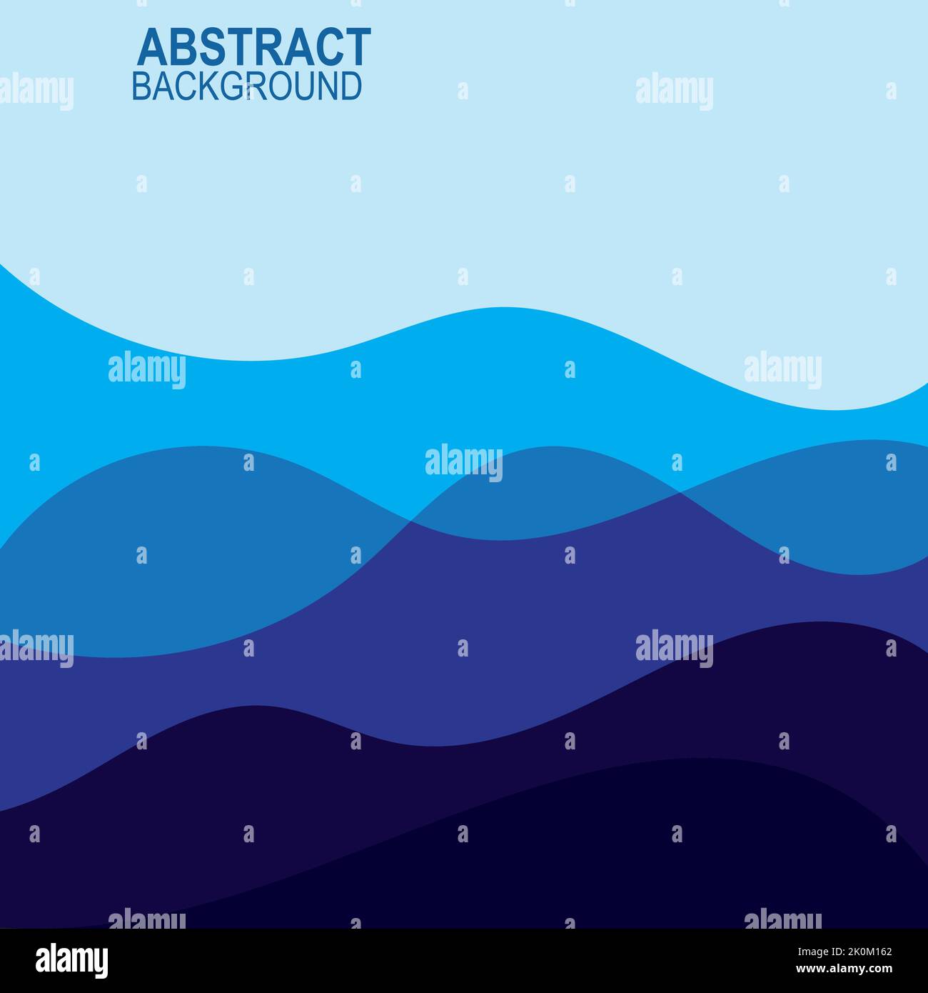 Blue wave vector abstract background flat design stock illustration ...