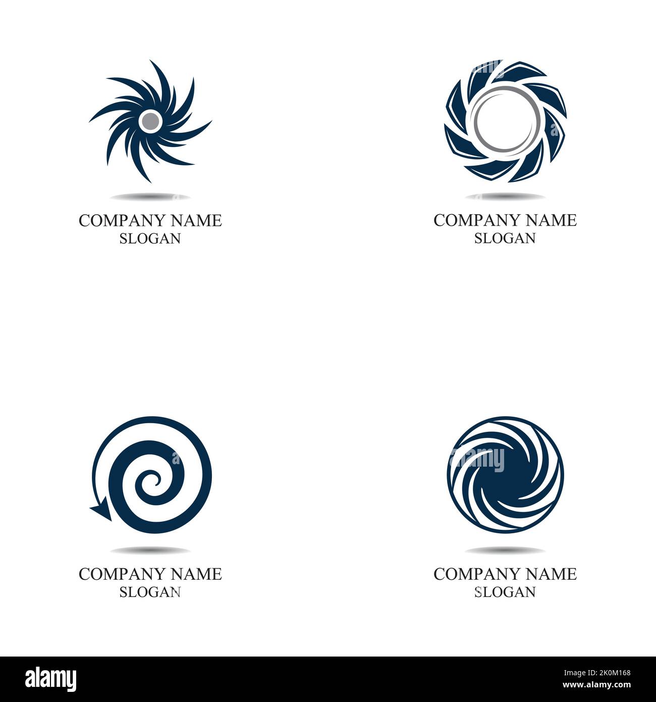 Vortex circle logo and symbols template icons app Stock Vector Image ...