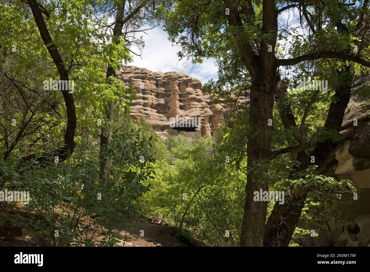 The Gila Cliff Dwellings National Monument in New Mexico, USA Stock ...