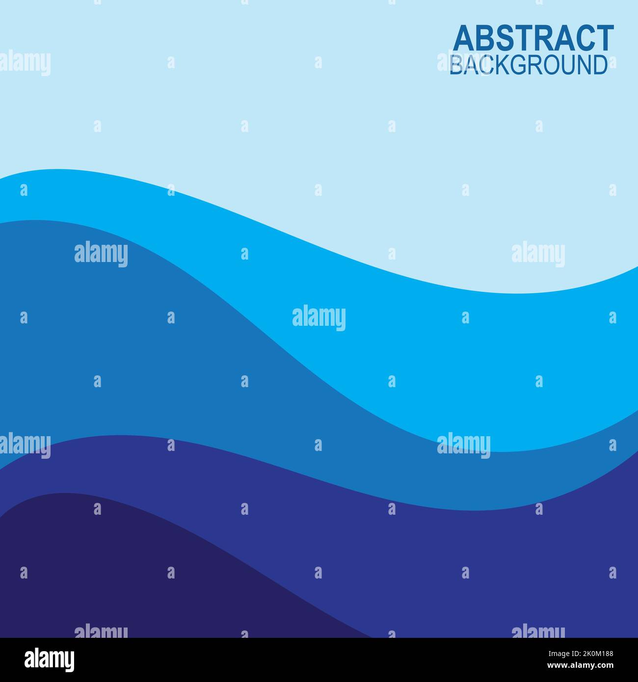 Blue wave vector abstract background flat design stock illustration ...