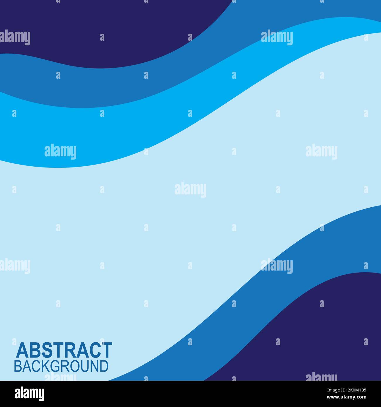 Blue wave vector abstract background flat design stock illustration ...