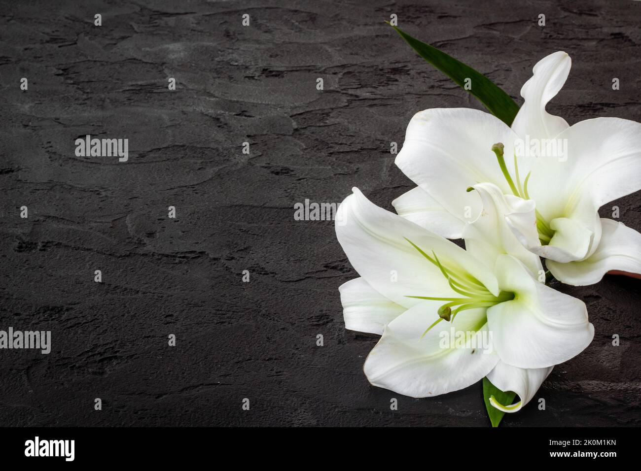 Lily bouquet mourning hi-res stock photography and images - Alamy
