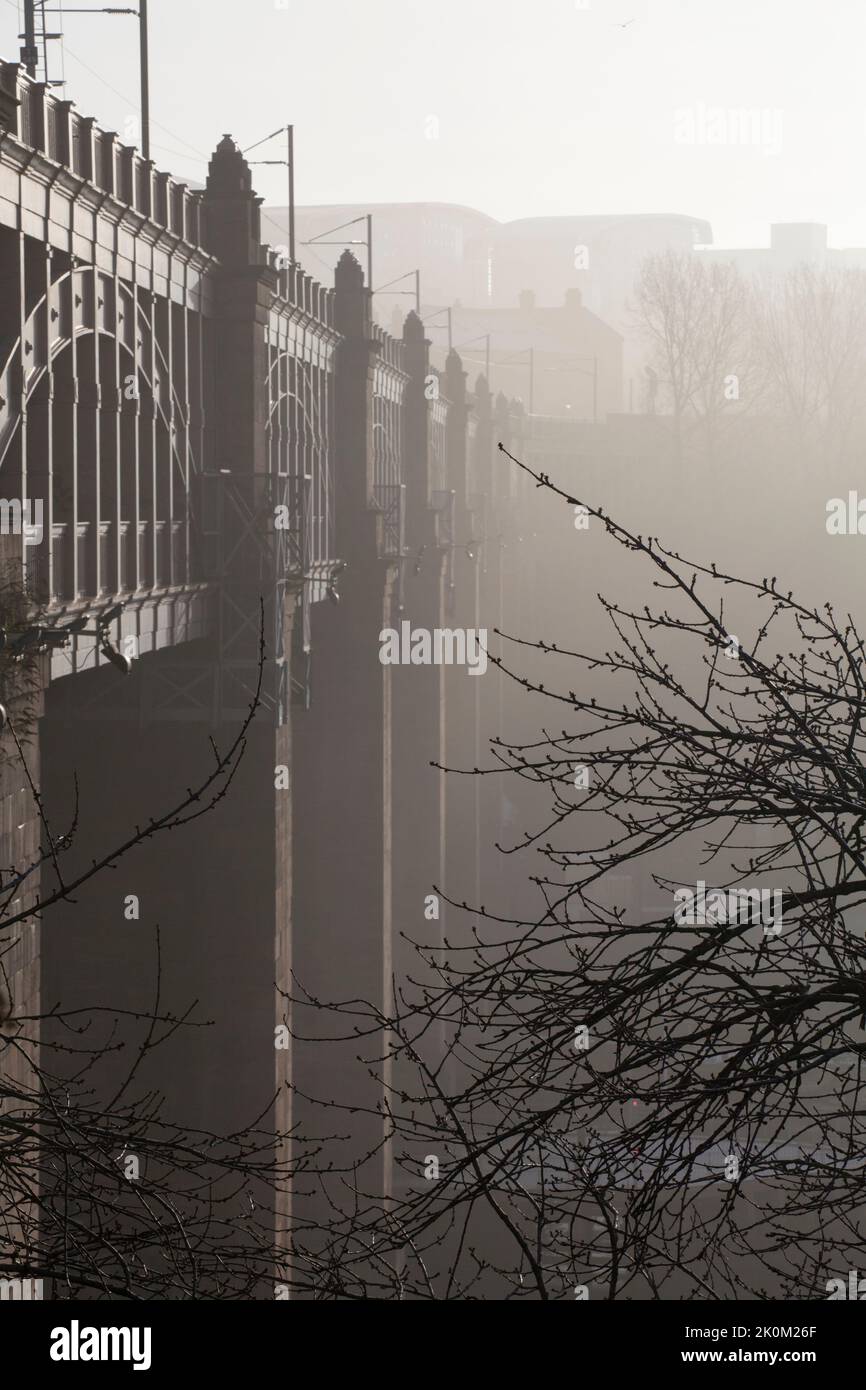 The High Level Bridge is a road and railway bridge spanning the River ...