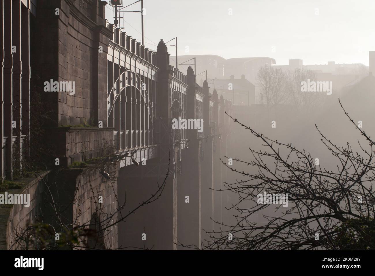 The High Level Bridge is a road and railway bridge spanning the River ...