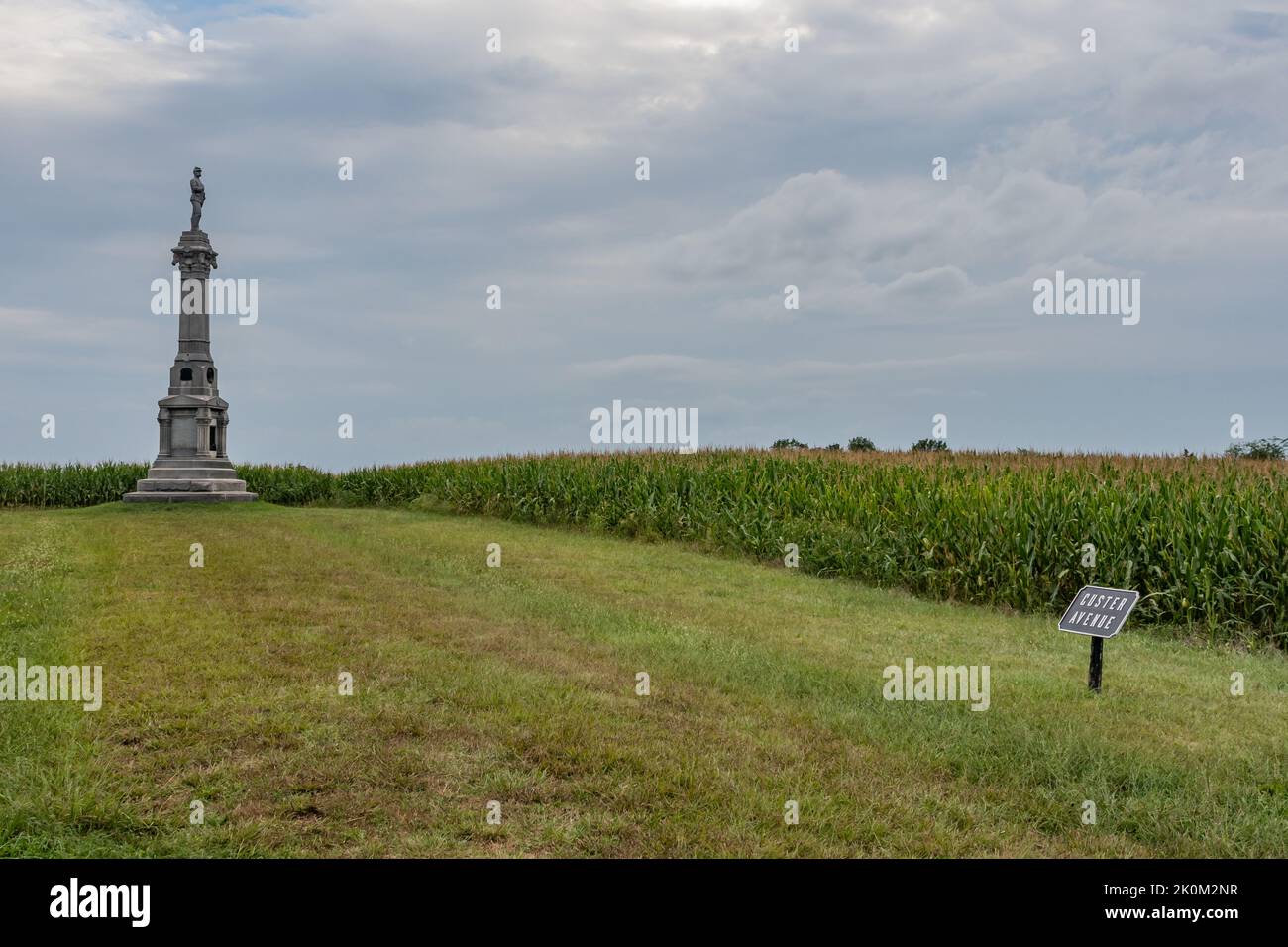 Custer Avenue on a Cloudy Summer Evening, East Cavalry Field ...