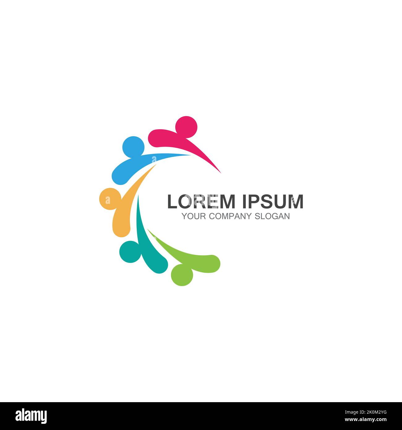 Community, network and social logo design template vector Stock Vector ...