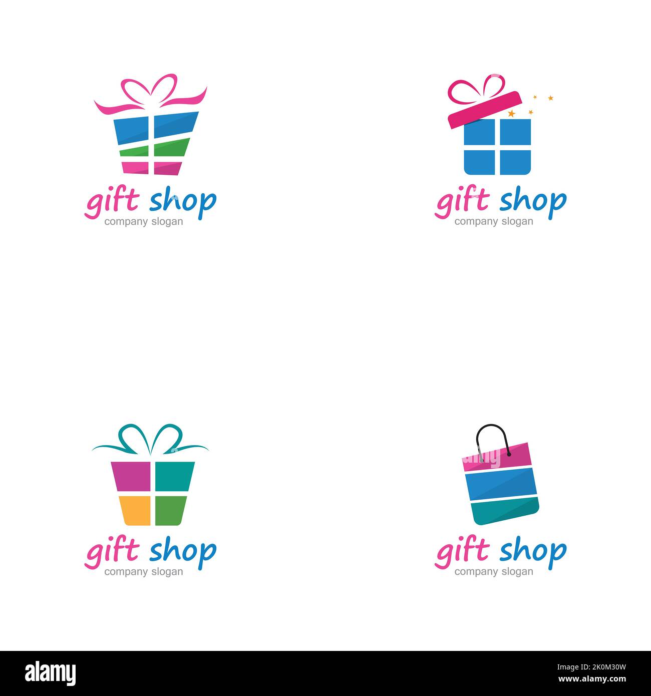 Gift logo Stock Vector Images - Alamy