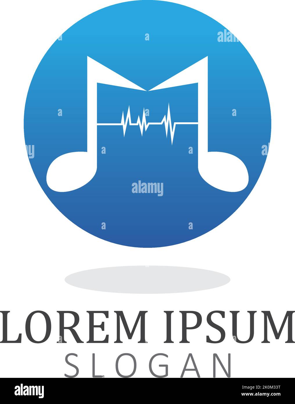 note music logo and symbol template vector icon Stock Vector Image ...