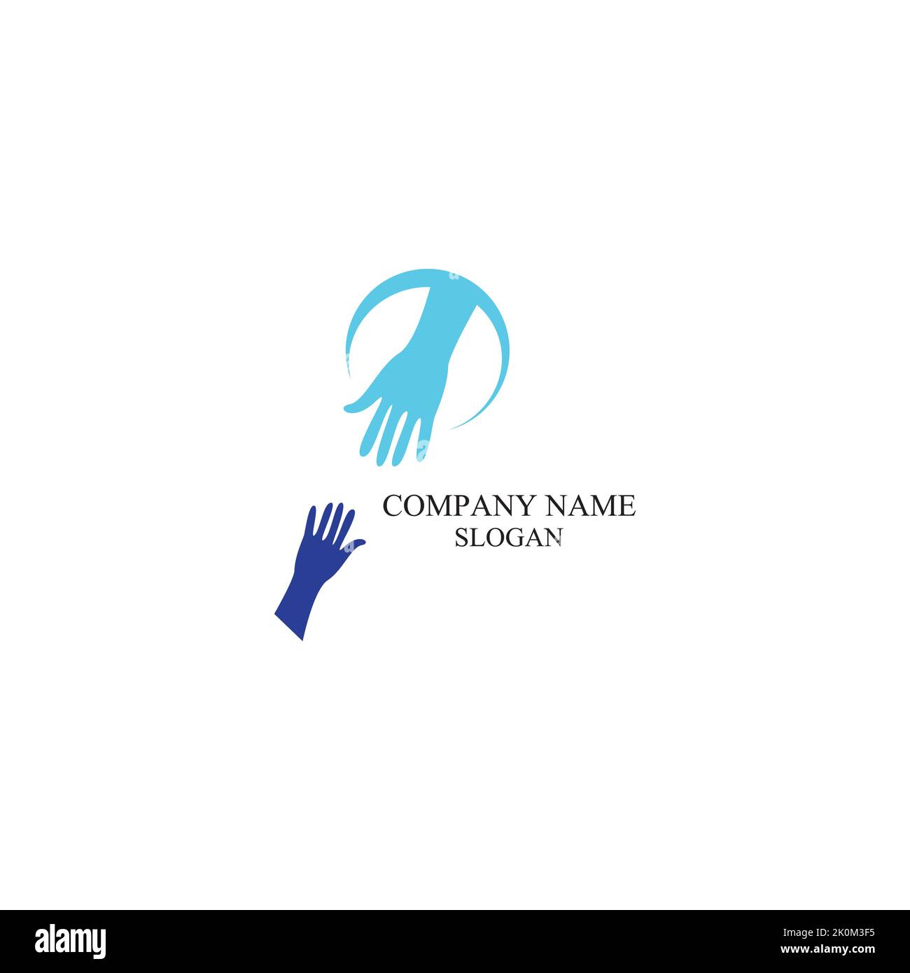 Hand help logo and symbols template icons app Stock Vector Image & Art ...