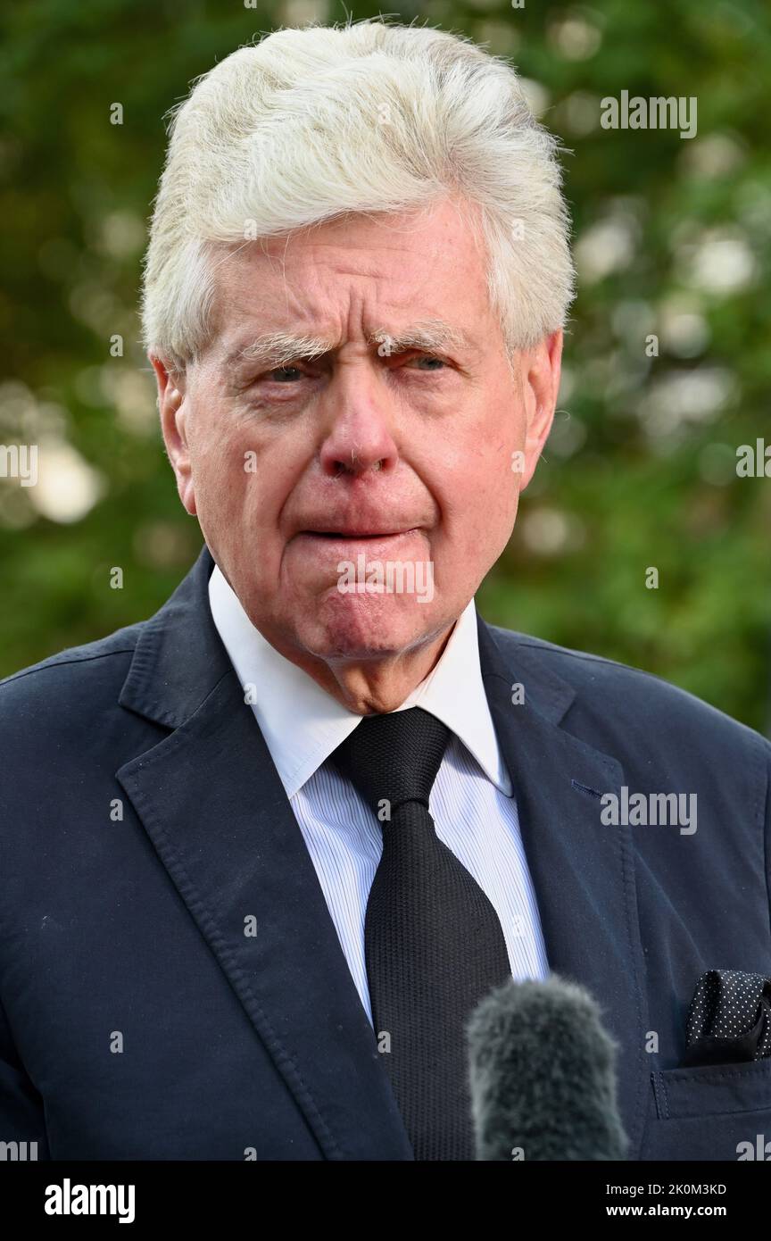 12th September. London, UK. Former BBC television journalist and royal ...