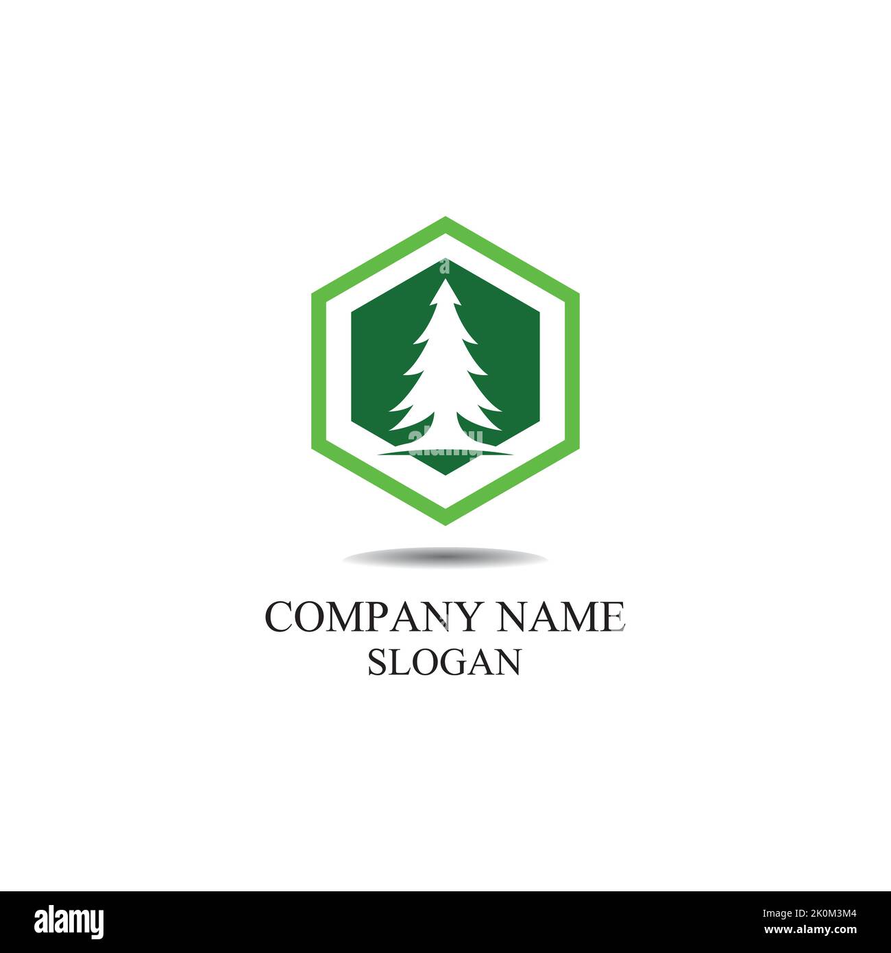 Cedar tree logo template vector icon design Stock Vector Image & Art ...