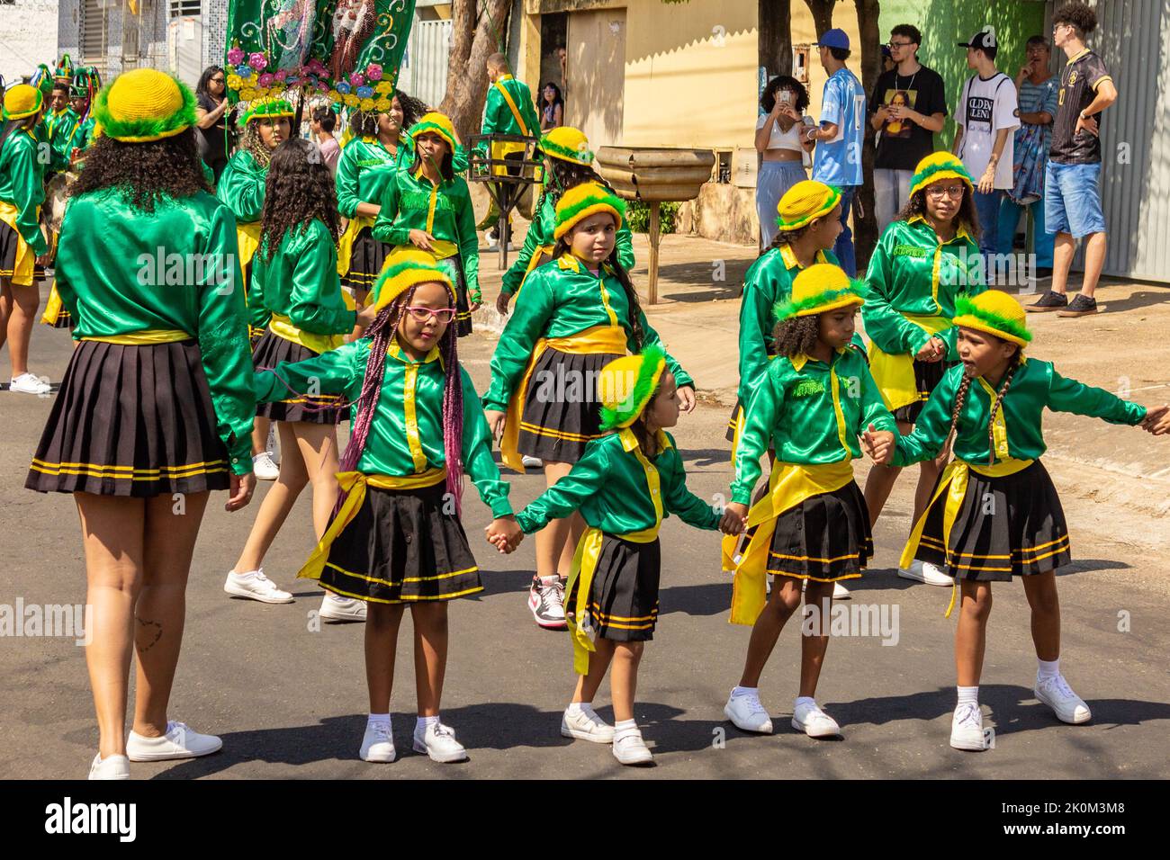 Goiânia, Goias, Brazil – September 11, 2022: Group of girls dancing ...