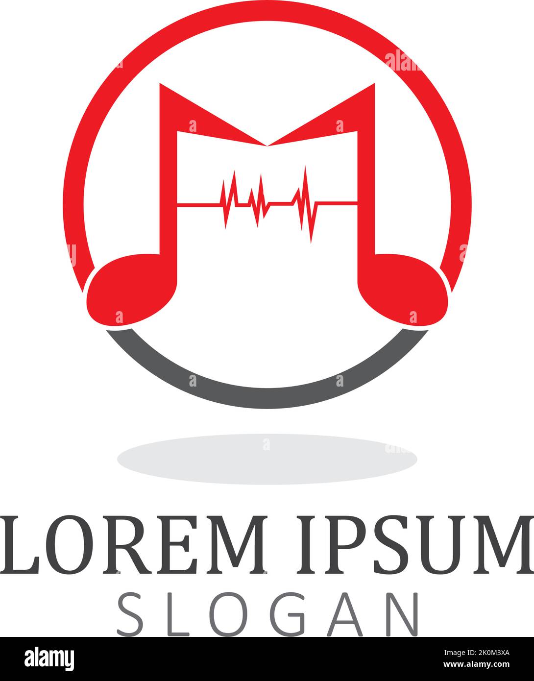 note music logo and symbol template vector icon Stock Vector Image ...