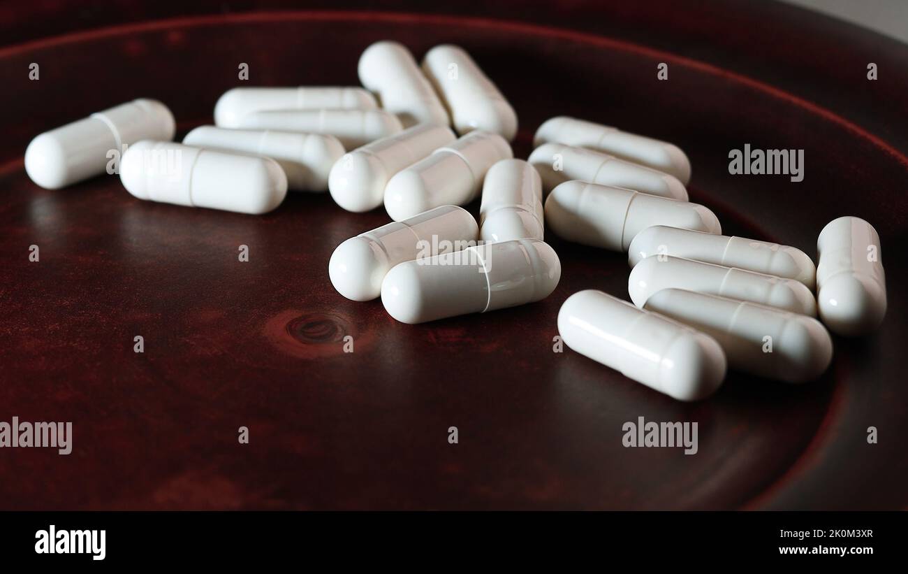 pills isometric view. white pills. monolaurin supplement capsules ...