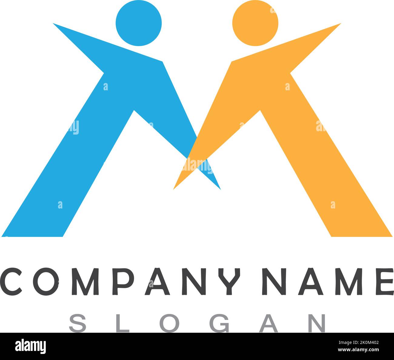 M people logo and symbol template vector Stock Vector Image & Art - Alamy