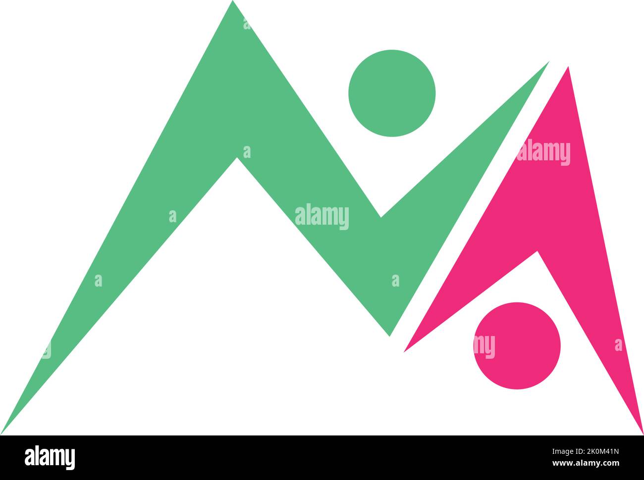 M people logo and symbol template vector Stock Vector Image & Art - Alamy