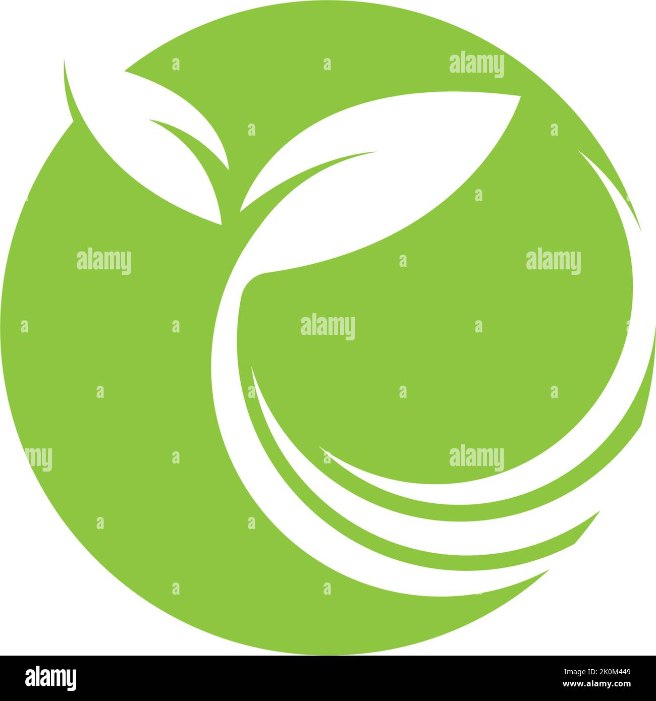 Green leaf logo template Vector icon Stock Vector Image & Art - Alamy