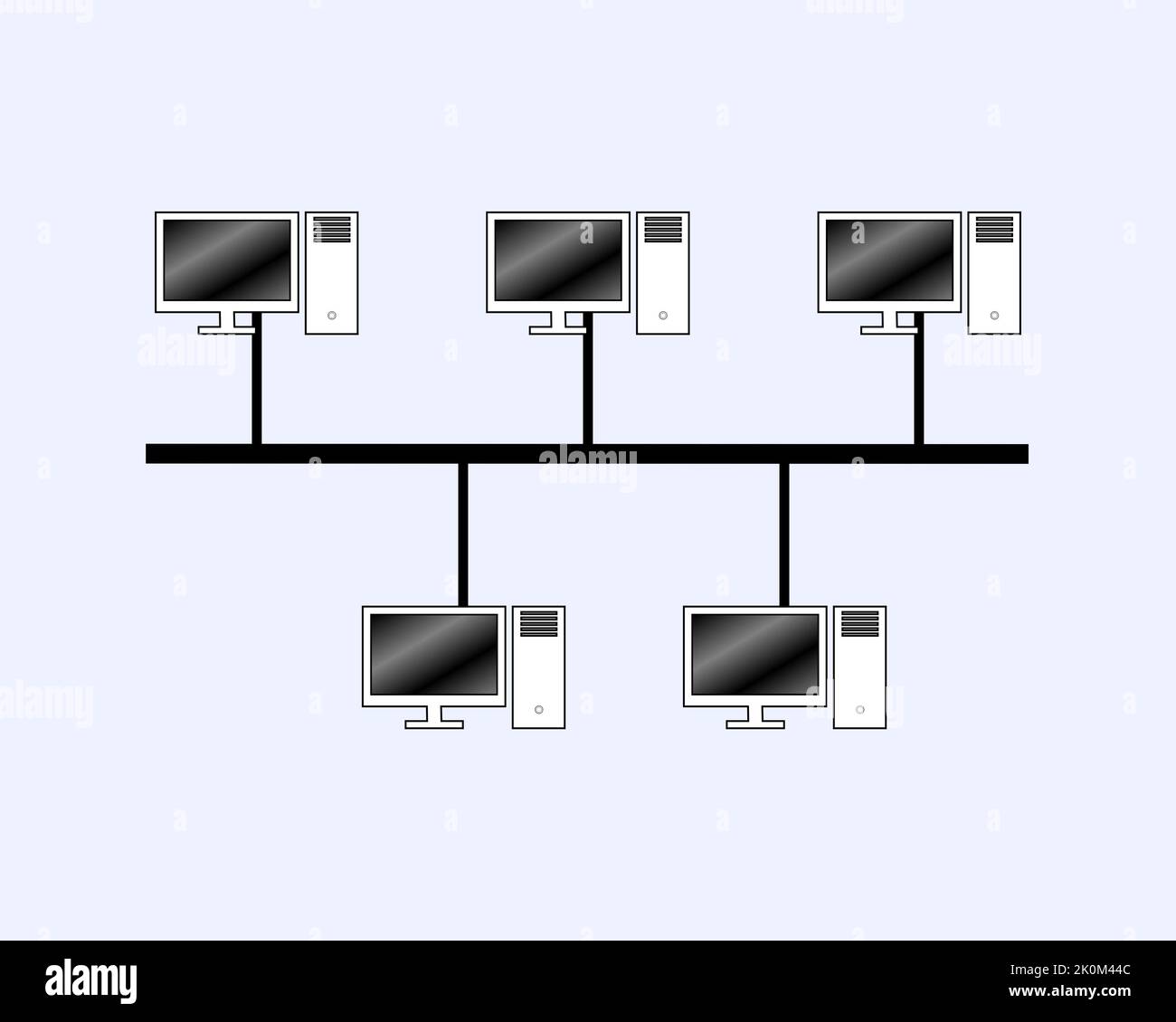topology network vector illustration, in computer network technology ... topology network vector illustration, in computer network technology ...