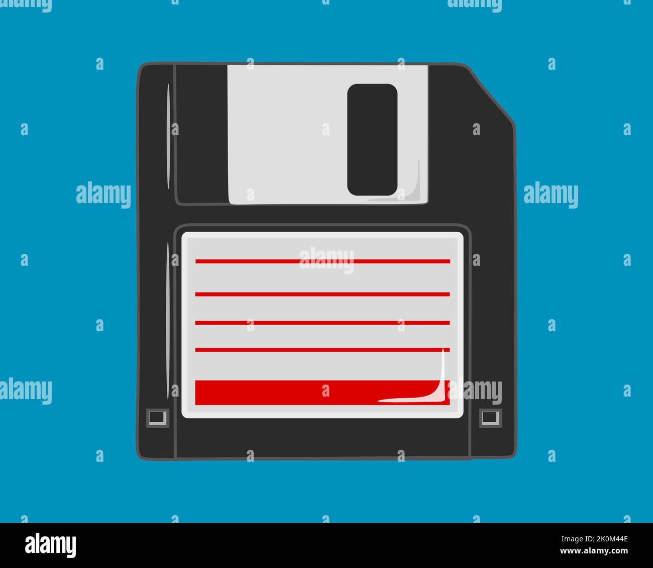 vector illustration of a diskette icon Stock Photo - Alamy
