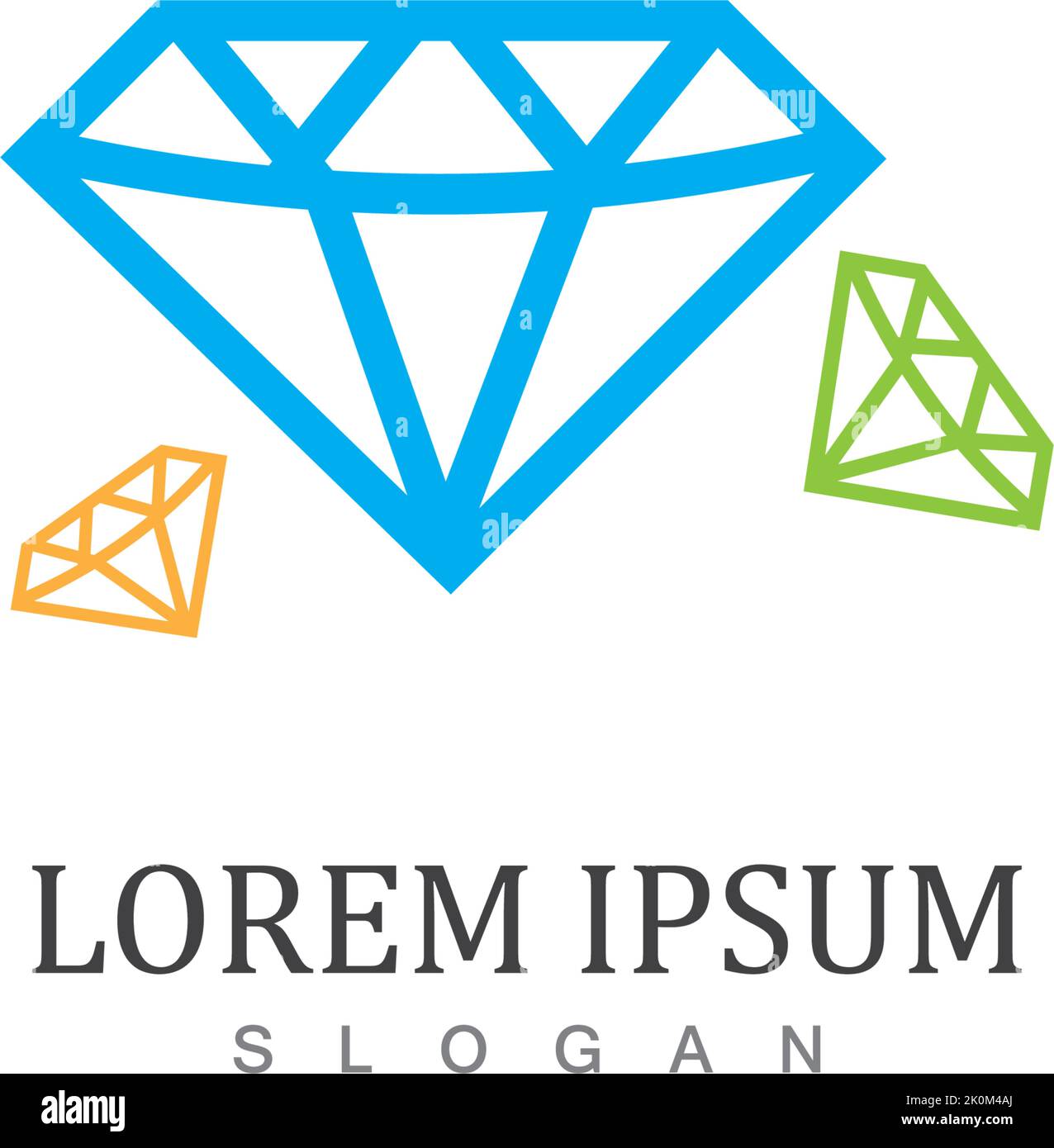 Diamond icon logo template vector Stock Vector Image & Art - Alamy