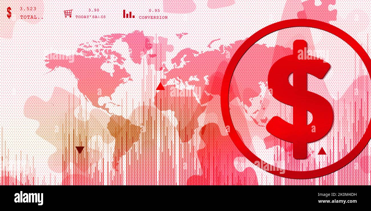 2d rendering usd Dollar symbol Stock Photo - Alamy