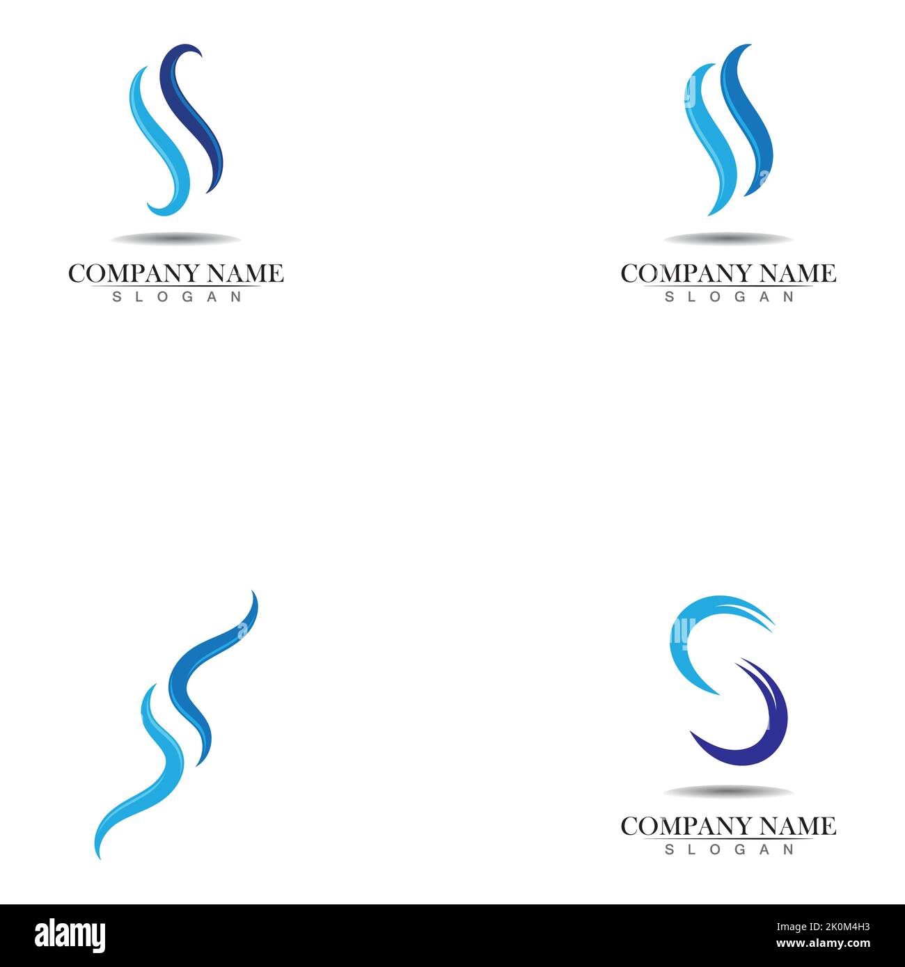 S blue logo and symbols template vector Stock Vector Image & Art - Alamy