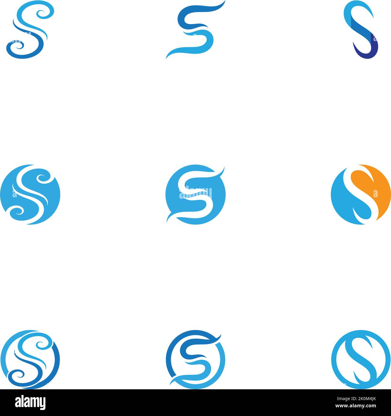 Set of Letter S Logo design vector illustration icon Stock Vector Image ...