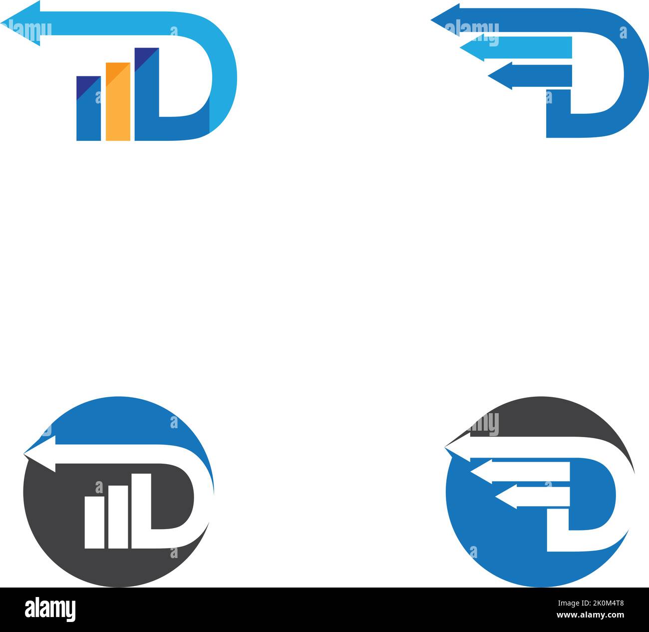 D and Finance Logo and symbol template vector icon Stock Vector Image ...