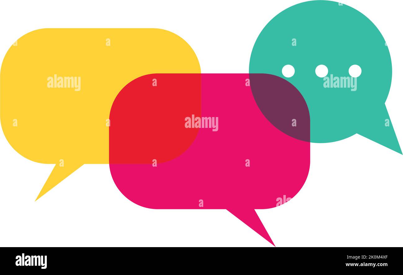Bubble Chat Concept Logo Design Template Vector Stock Vector Image ...