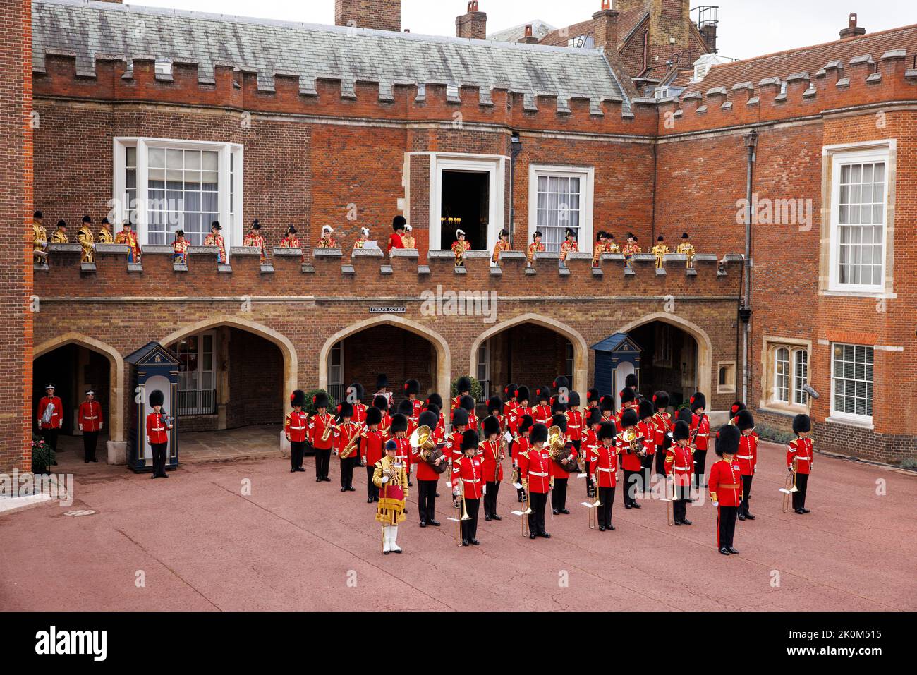 David Vines White, Garter King of Arms reads the Principal Proclamation ...