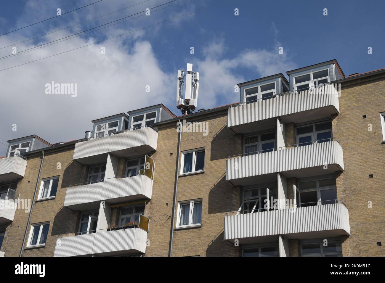 Copenhagen /Denmark/12 September 2022/ Warning siren on rooftop in ...