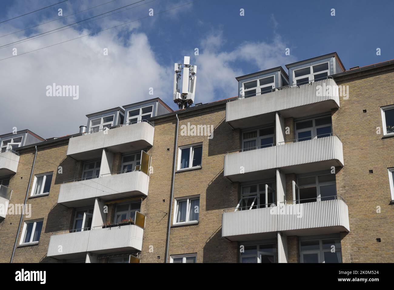 Copenhagen /Denmark/12 September 2022/ Warning siren on rooftop in ...