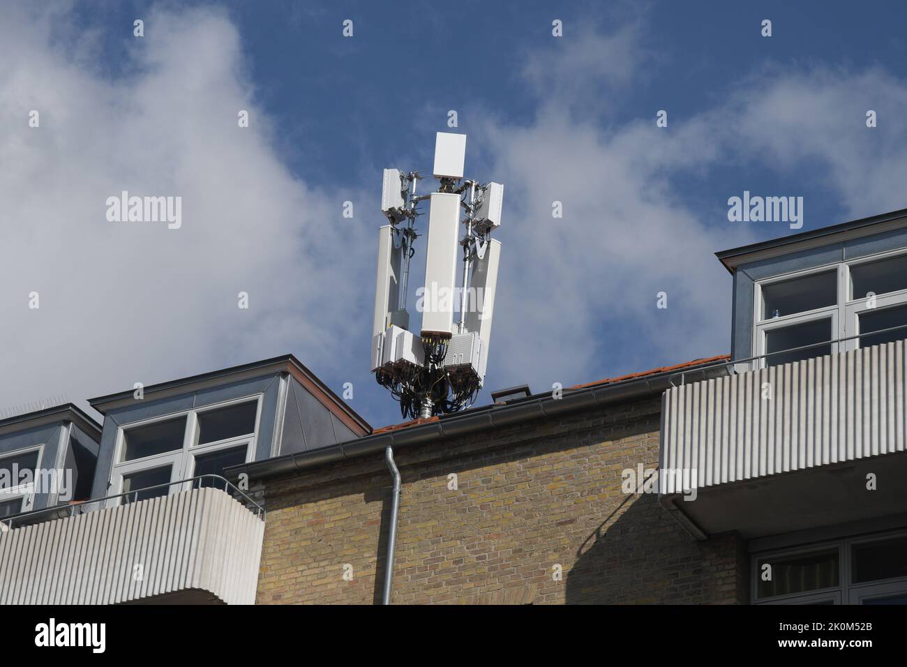Copenhagen /Denmark/12 September 2022/ Warning siren on rooftop in ...