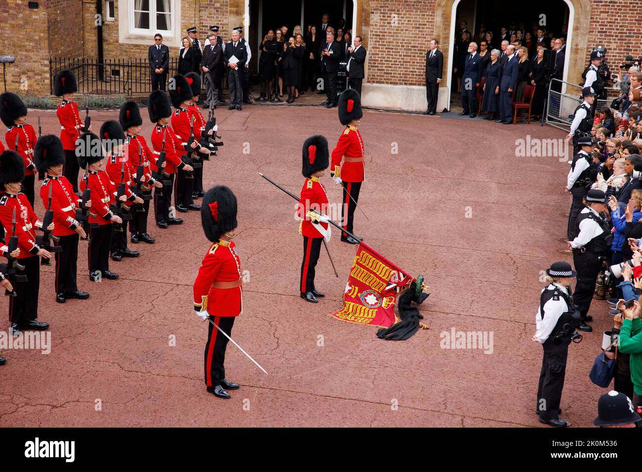 Members of Band of the Coldstream guards take part in the Proclamation ...