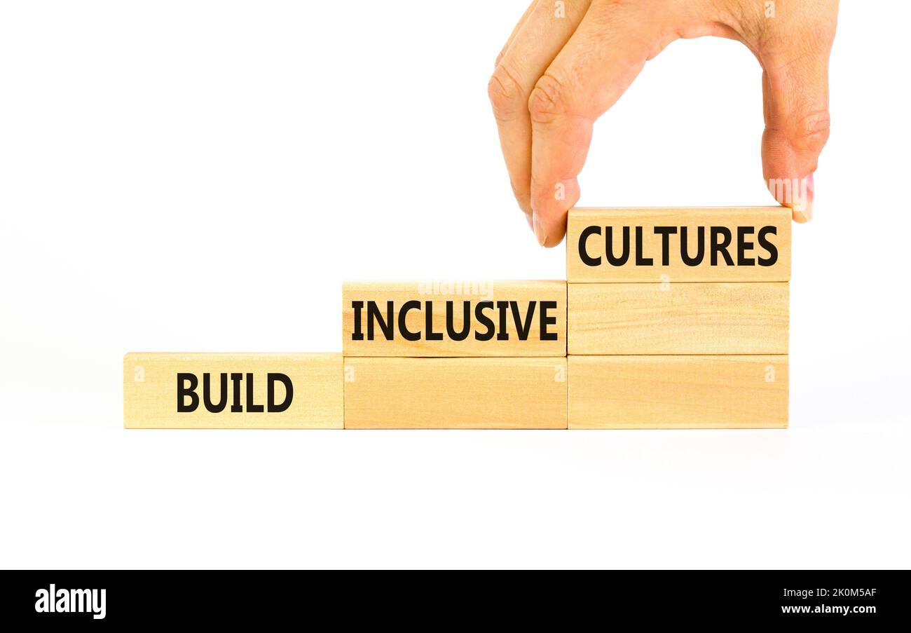 Build inclusive cultures symbol. Concept words Build inclusive cultures ...