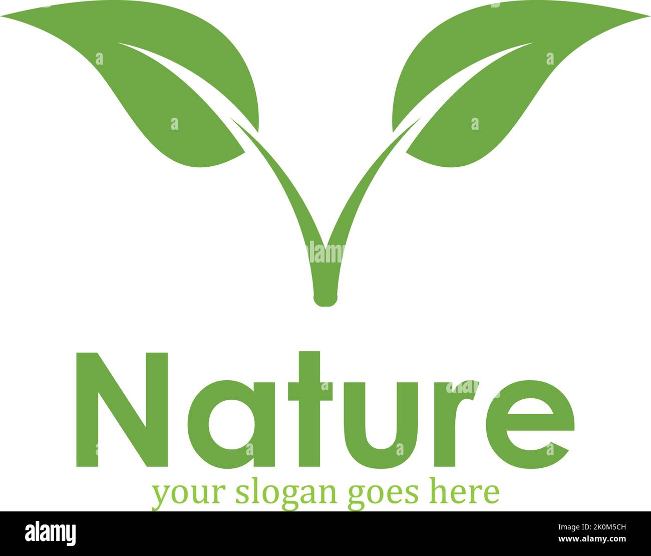 Nature Logo Template, Design Vector Icon Illustration Stock Vector ...