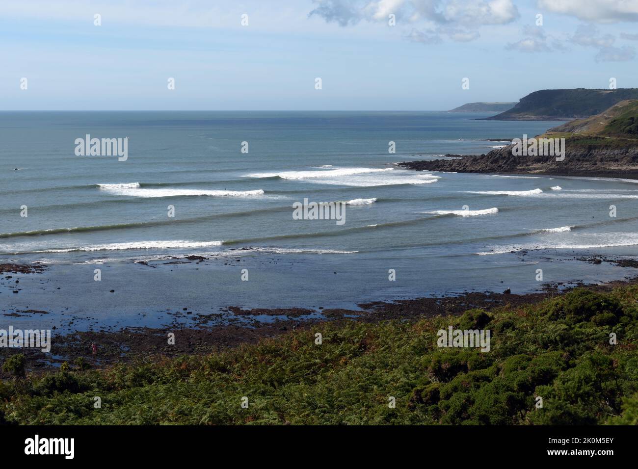Surfing breaks on the gower hi-res stock photography and images - Alamy
