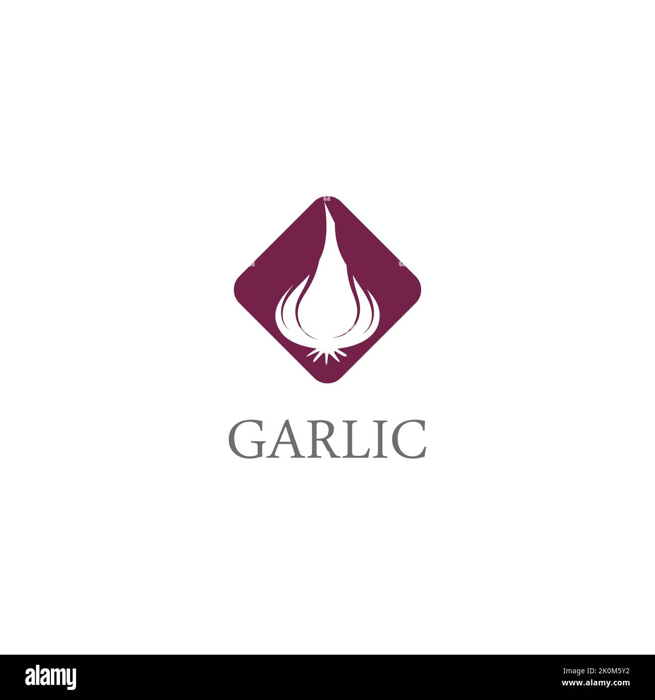 Garlic logo icon symbol design vector illustration Stock Vector Image ...