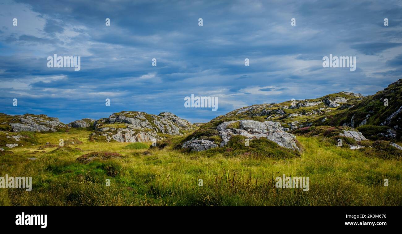 Landscape on the Scottish Hebridean Island of COLL Stock Photo - Alamy