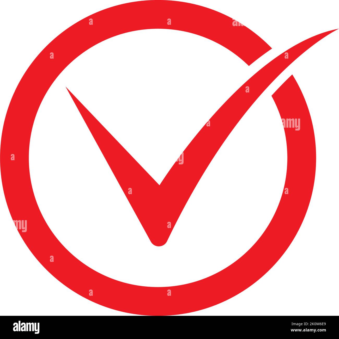 Check mark V Letter Logo Template Stock Vector Image & Art - Alamy