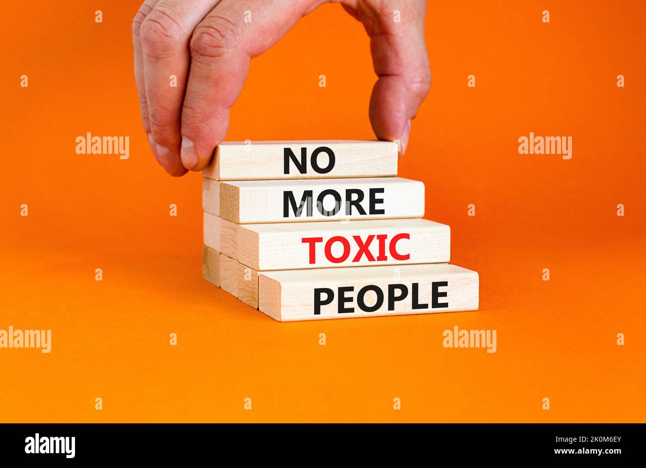 No more toxic people symbol. Concept words No more toxic people on ...