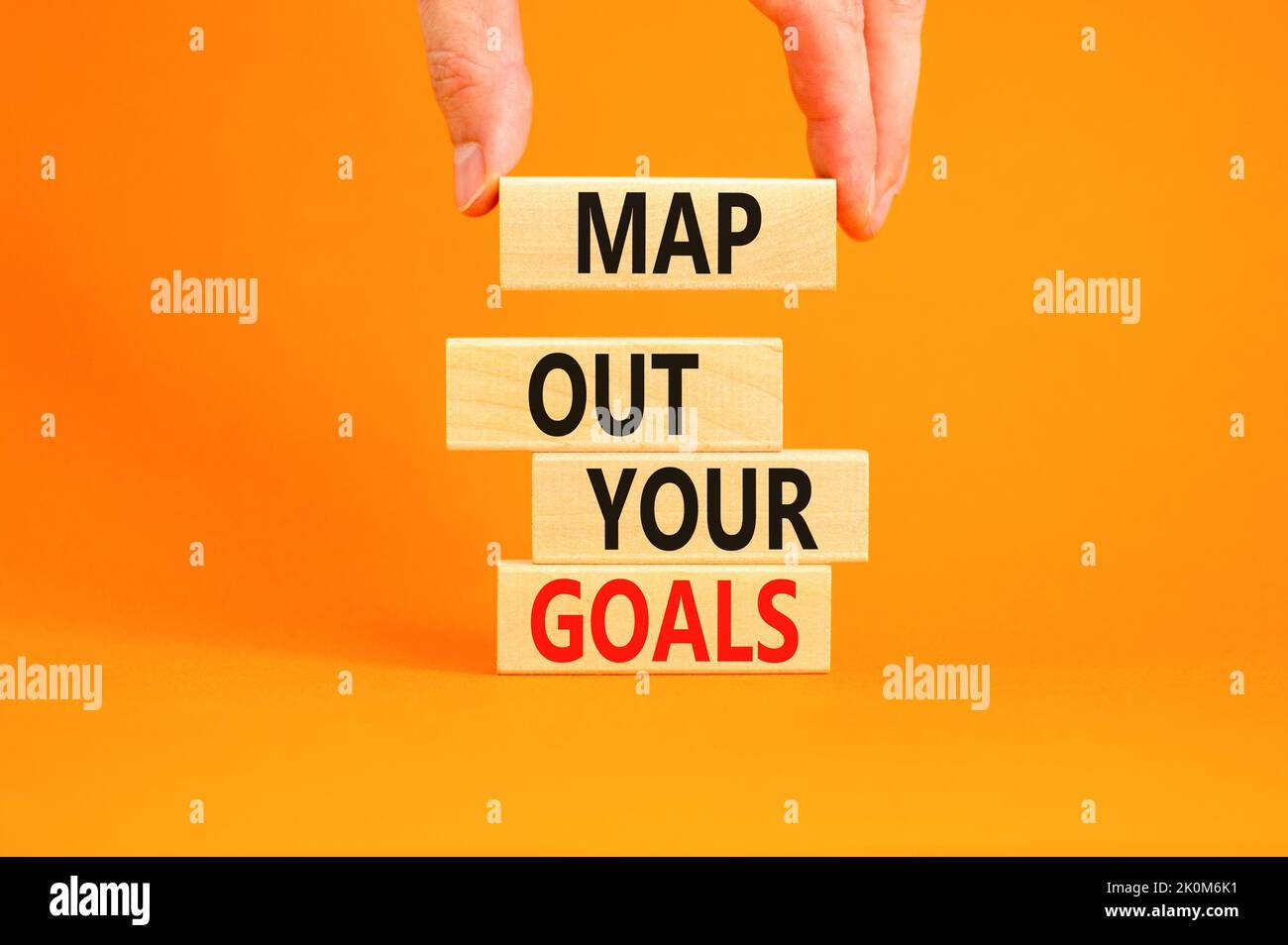 Support and map out your goals symbol. Concept words Map out your goals ...