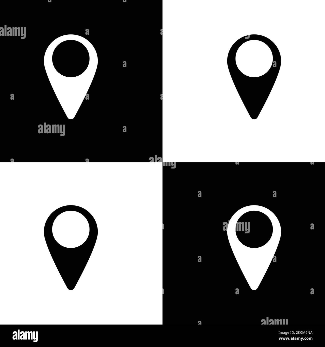 map pointer, map pin, map icon. arrow pin, compass location concept ...